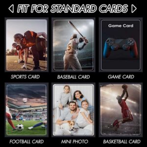 500 Counts Card Sleeves Top Loaders for Trading Cards, Baseball Card Sleeves Penny Soft Sleeves Toploaders Compatible with Football Cards, Sports Cards, MTG, Yugioh Cards