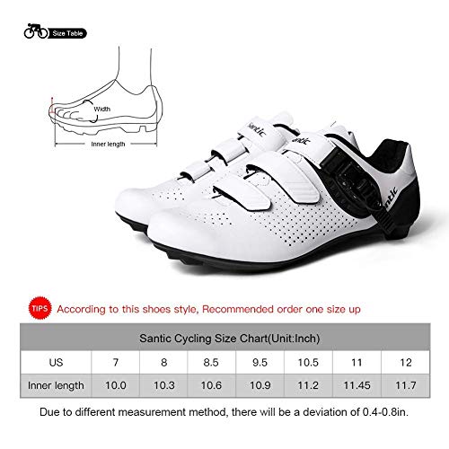 Santic Cycle Shoes Bike Shoes Suitable for Peleton & Look Delta Cycling Shoes