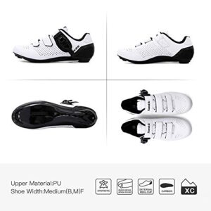 Santic Cycle Shoes Bike Shoes Suitable for Peleton & Look Delta Cycling Shoes