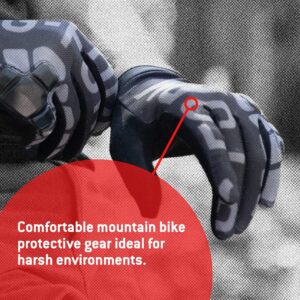 G-Form Sorata Trail Gloves, Black/Grey, Adult Medium