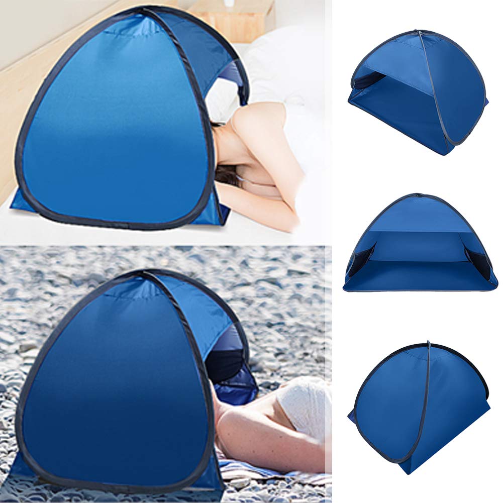 MAYIWO Beach Sun Shelter,Instant Sun Protection Canopy with Zippered,Beach Lounge Chair Boat,Anti-UV Mini Automatic Shade Tent Canopy for Outdoor Picnic Beach Camping