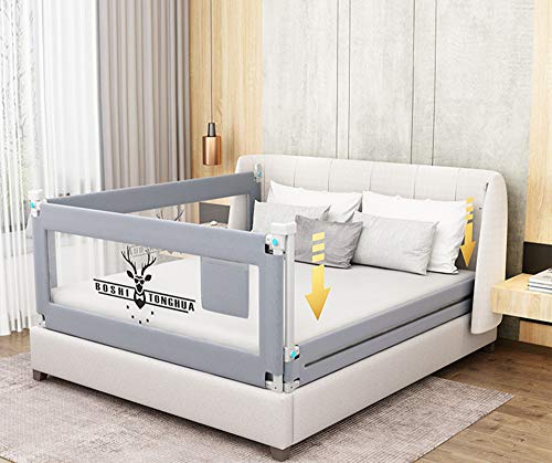 Lsbod Bed Rail for Toddlers,Baby Bed Rail Guard for Kids,Safety Side Bedrail for Twin,Double,Full,Queen,King Size Bed(1side 59" Lx27 H)