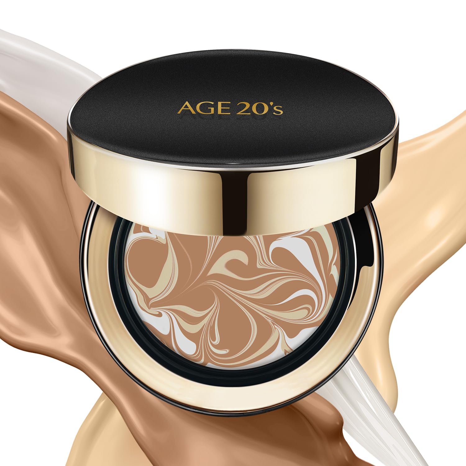 AGE 20’s Signature Long Stay Sunscreen Foundation, SPF 50+ Natural Cover Long Lasting Essence Cushion Makeup BB & CC Cream Pact, Refill Included, 21 Light Beige (0.49oz x 2ea)…