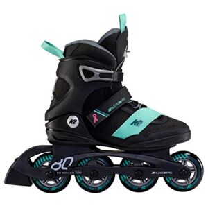 K2 Skate Alexis 80 Pro, Black_Teal, 8.5