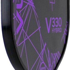 Vulcan | V330 Pickleball Paddle | Hybrid Performance | Polypropylene Core - Graphite Surface | USAP Approved | Purple Lazer