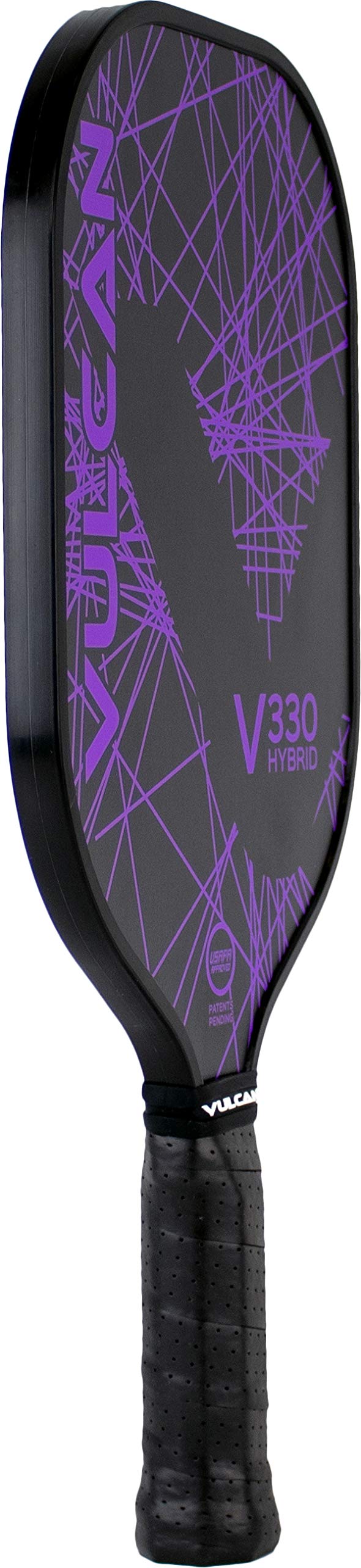 Vulcan | V330 Pickleball Paddle | Hybrid Performance | Polypropylene Core - Graphite Surface | USAP Approved | Purple Lazer