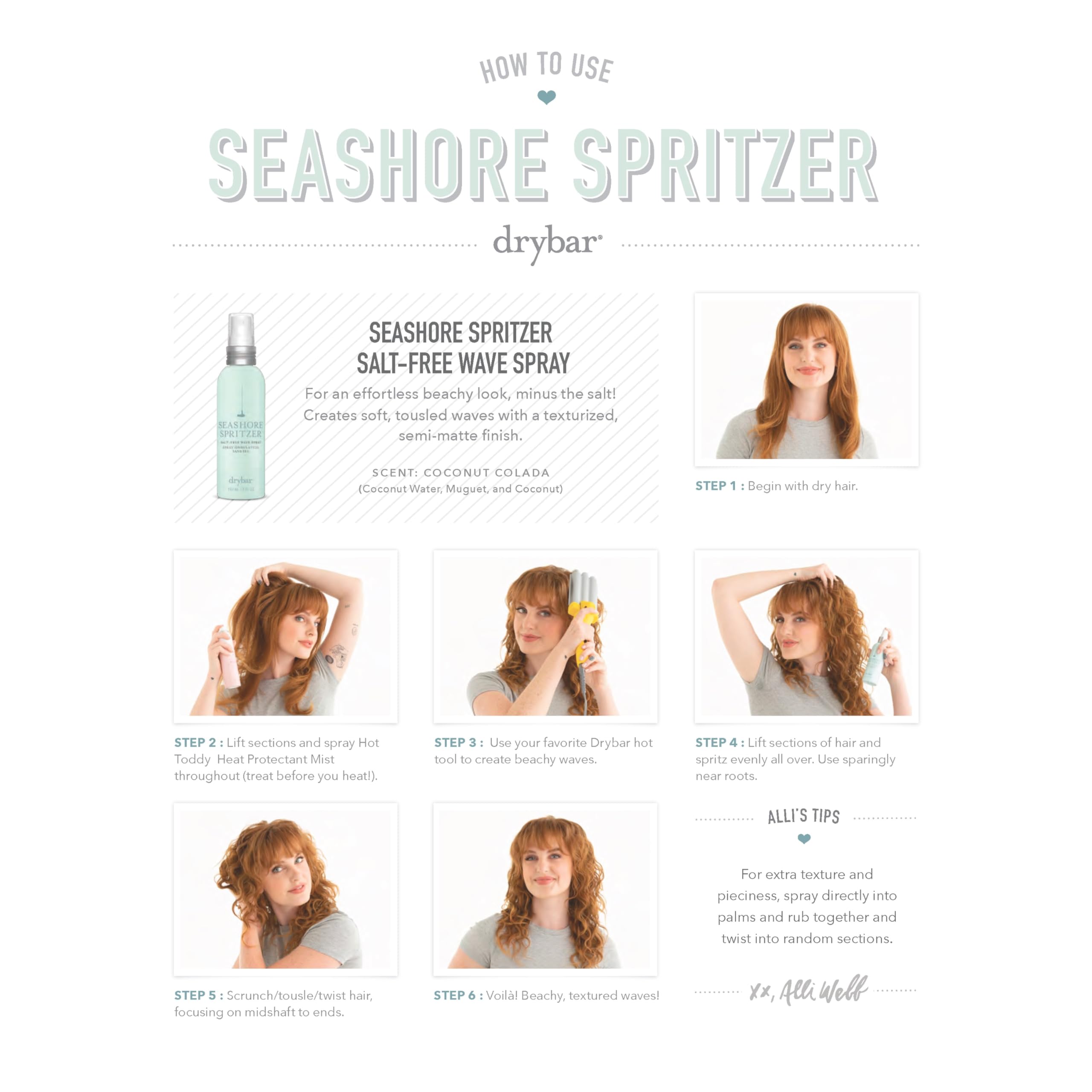 Drybar Seashore Spritzer Salt-Free Wave Spray