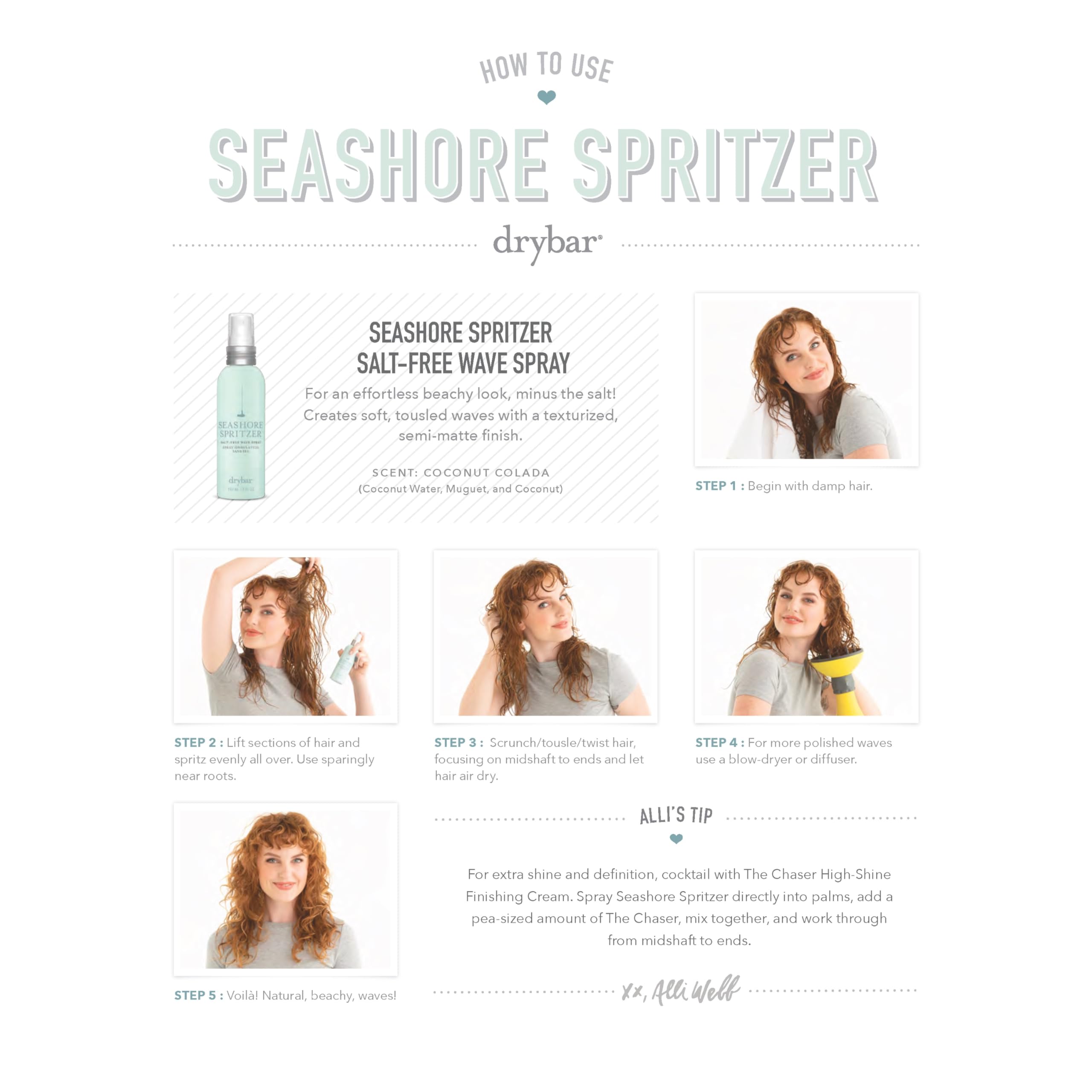 Drybar Seashore Spritzer Salt-Free Wave Spray