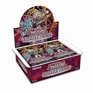 yugioh legendary duelists tcg game: rage of ra booster box - 36 packs of 5 cards each!