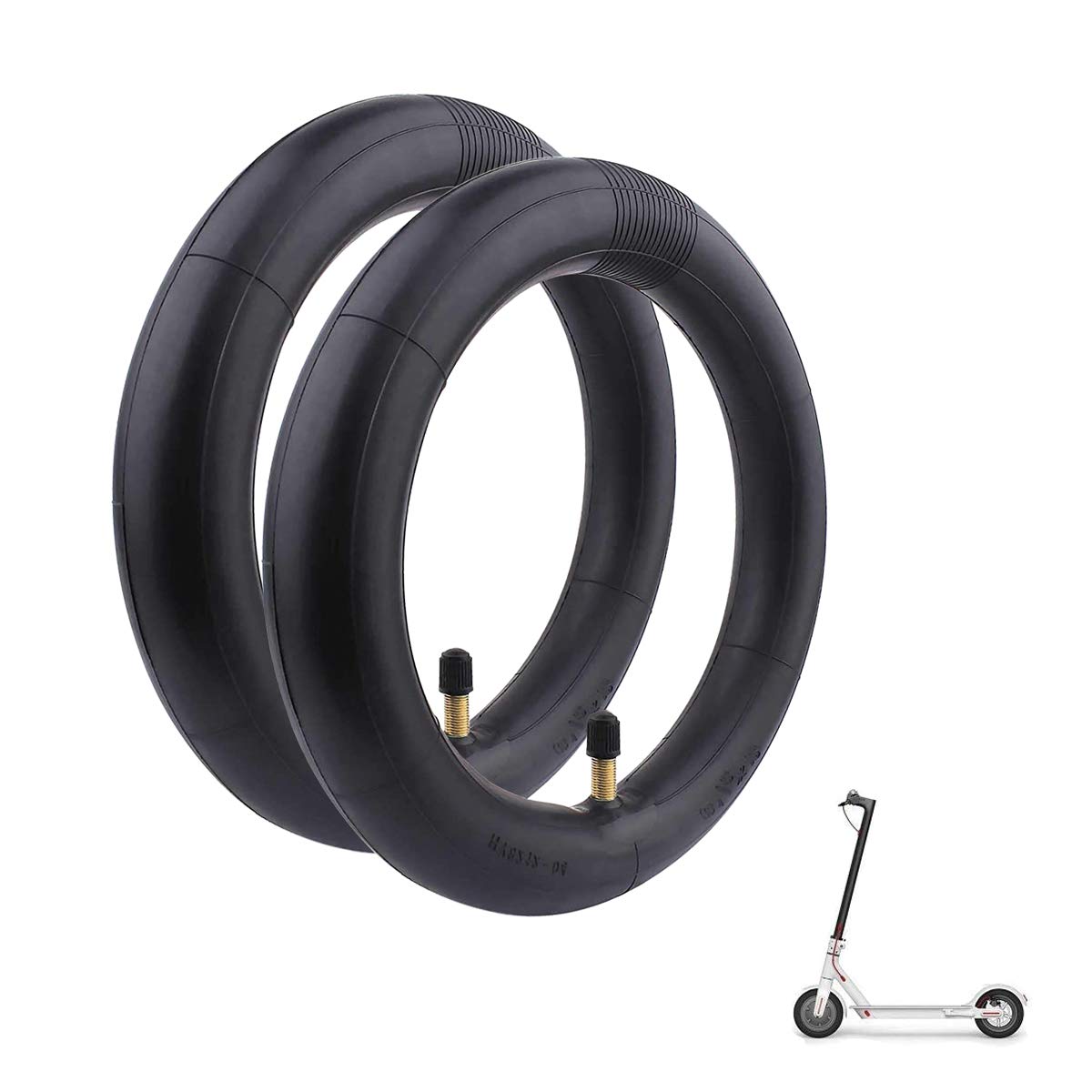 8.5-Inch Thickened Inner Tubes for Xiaomi M365 / Gotrax Electric Scooter Inflated Spare Tire Replace Tires 2 Pack