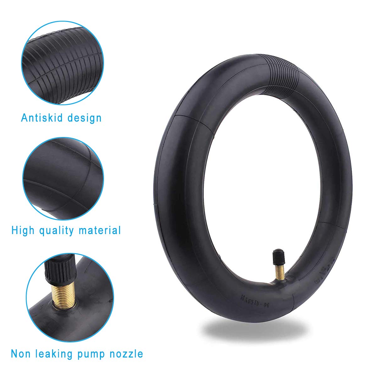 8.5-Inch Thickened Inner Tubes for Xiaomi M365 / Gotrax Electric Scooter Inflated Spare Tire Replace Tires 2 Pack