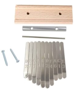 jiayouy kalimba thumb piano 10 keys diy sets bridge saddle for kalimba thumb piano replacement accessories