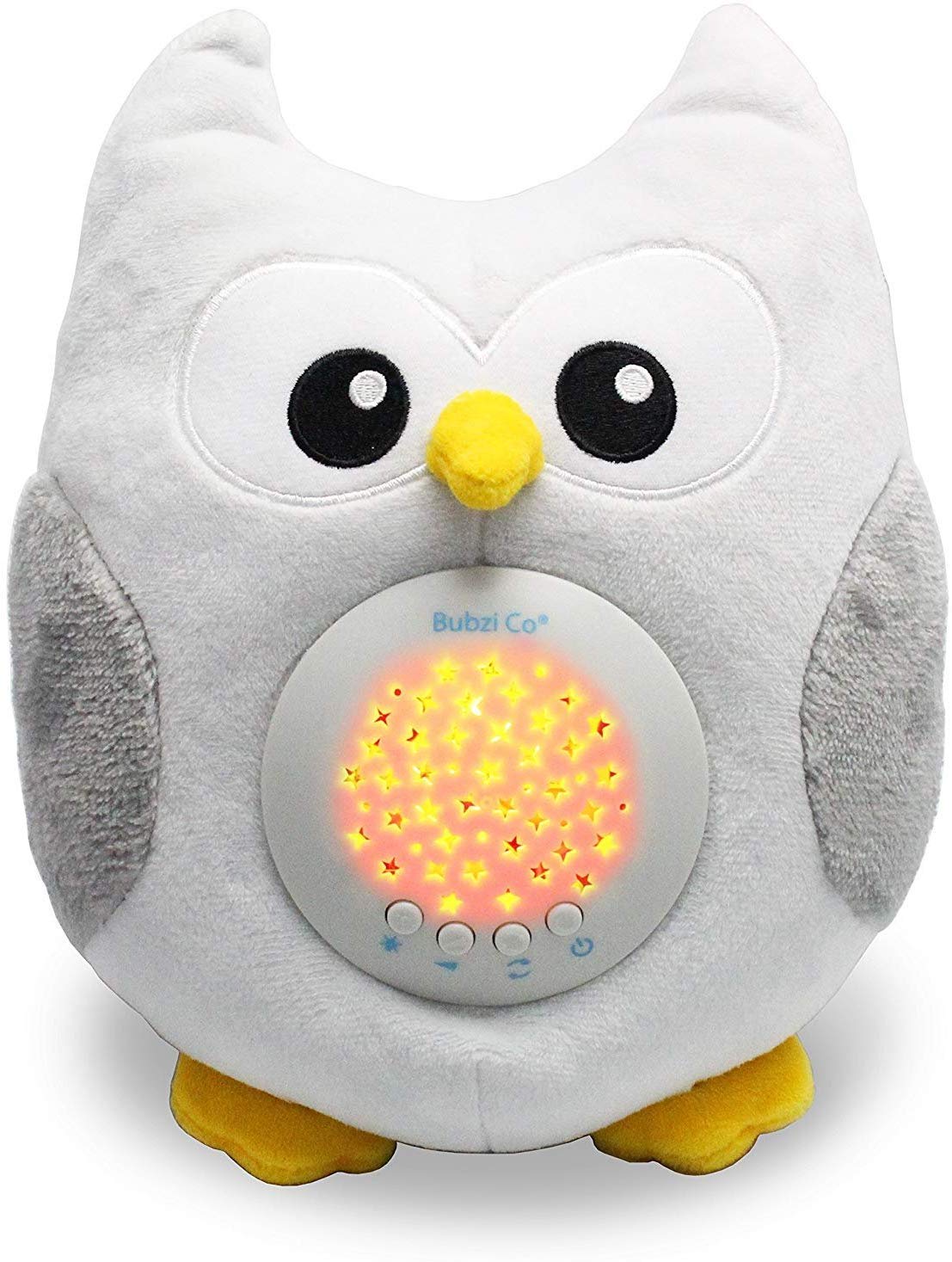 Bubzi Co Baby Footprint & Handprint Kit & Matching White Noise Owl Soother - Baby Girl Gifts & Baby Boy Gifts, Unique Baby Shower Gifts, Personalized Baby Gifts for Baby Registry & Nursery Decor