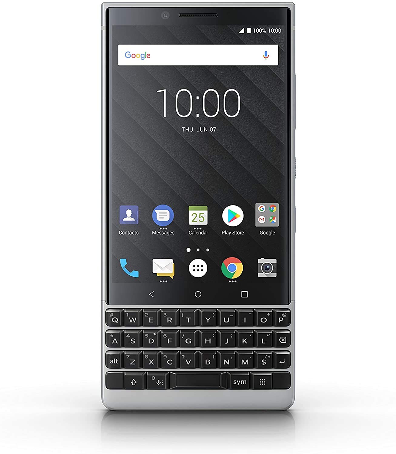 BlackBerry KEY2 Black Unlocked Android Smartphone 4G LTE US Version Silver 64GB