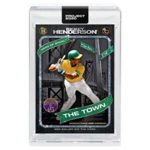 topps project 2020 baseball card #71 1980 rickey henderson by ben baller