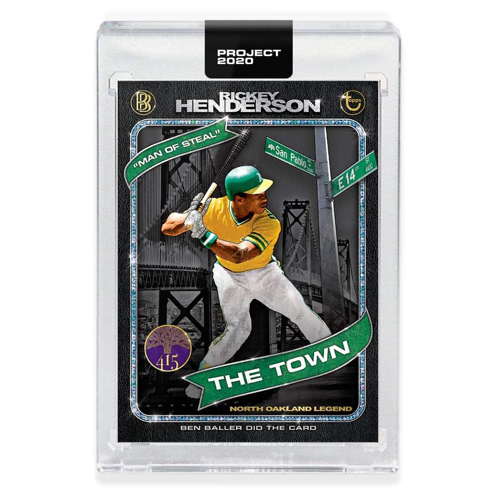 Topps Project 2020 Baseball Card #71 1980 Rickey Henderson by Ben Baller