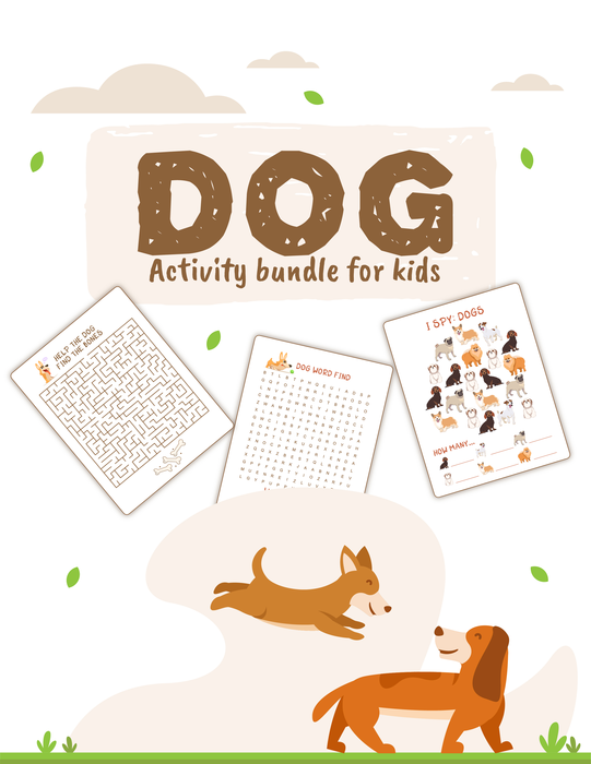 Dog Activity Bundle For Kids