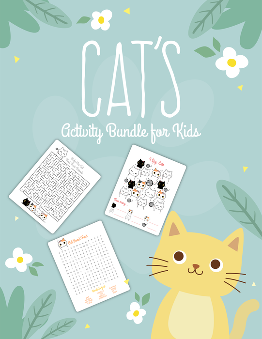 Cat's Activity Bundle For Kids