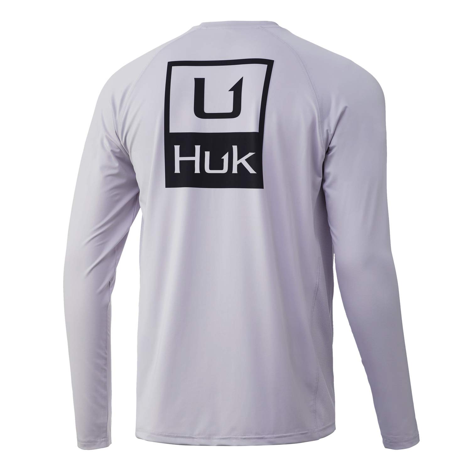 HUK Men's Pursuit Long Sleeve Sun Protecting Fishing Shirt, Huk'd Up-Lavender Blue, X-Large