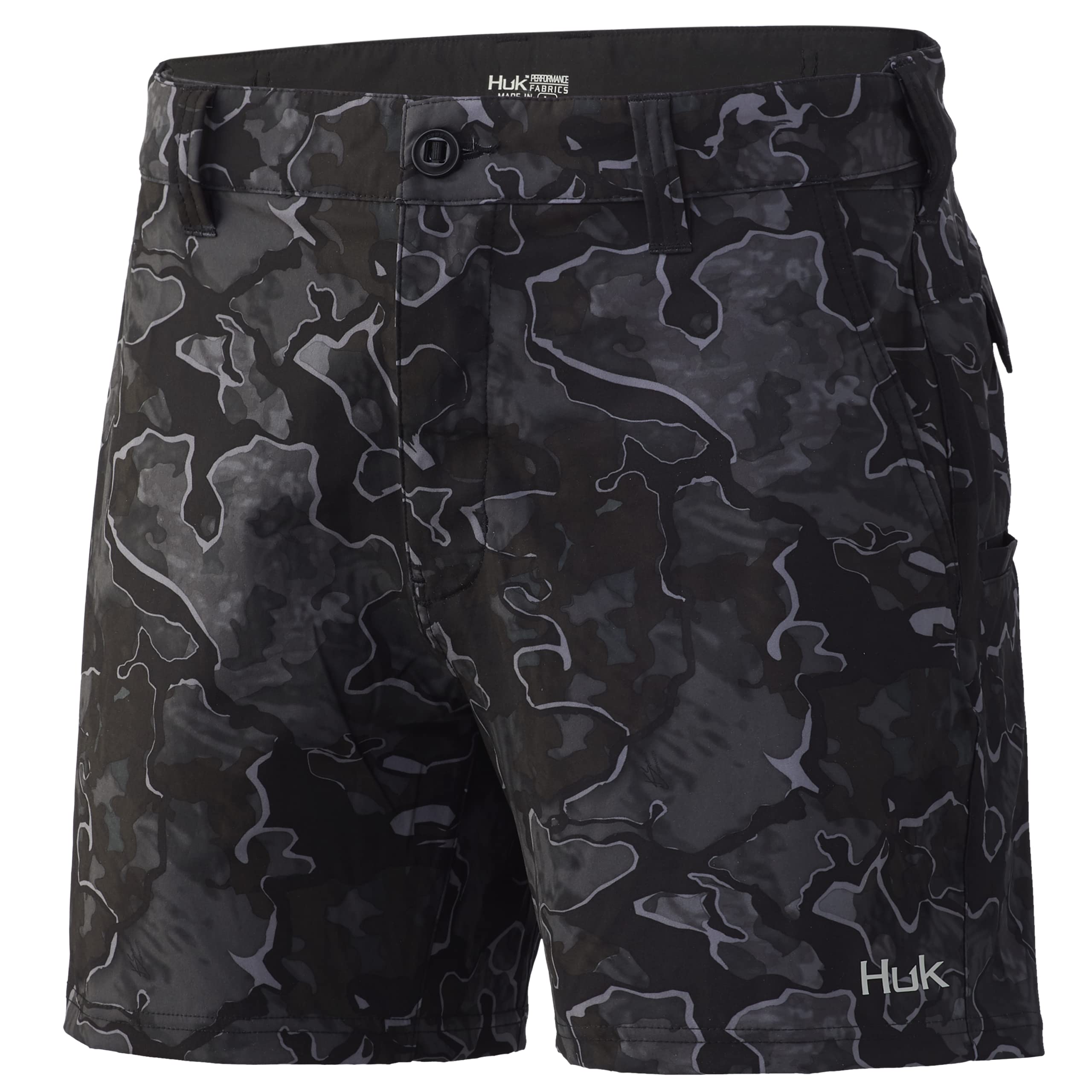 HUK Men's Lowcountry 6" Performance Fishing Shorts, Hannibal Bank, Medium