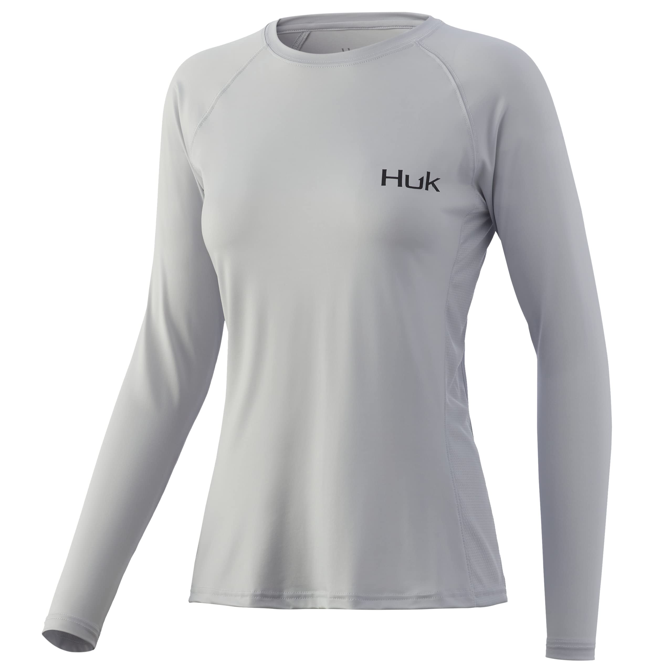 HUK Women's Pursuit Long Sleeve Performance Shirt + Sun Protection, Paradise-Glacier, Large