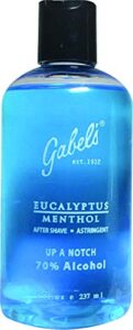 gabel’s eucalyptus aftershave astringent with menthol (up a notch 70%) 8oz