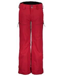 obermeyer boys parker pant, rival red, medium