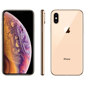 apple iphone xs, 64gb, gold - gsm unlocked (renewed premium)