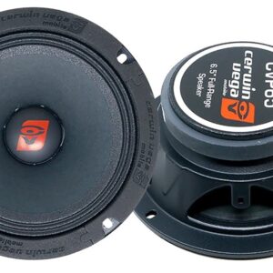 Cerwin Vega 6.5 Inch Pro Series Car Speakers - 150W RMS, High SPL, Heavy Duty Magnet Speaker for Superior Car Audio System, 4 Ohm Coaxial Design for Enhanced Sound Quality CVP65