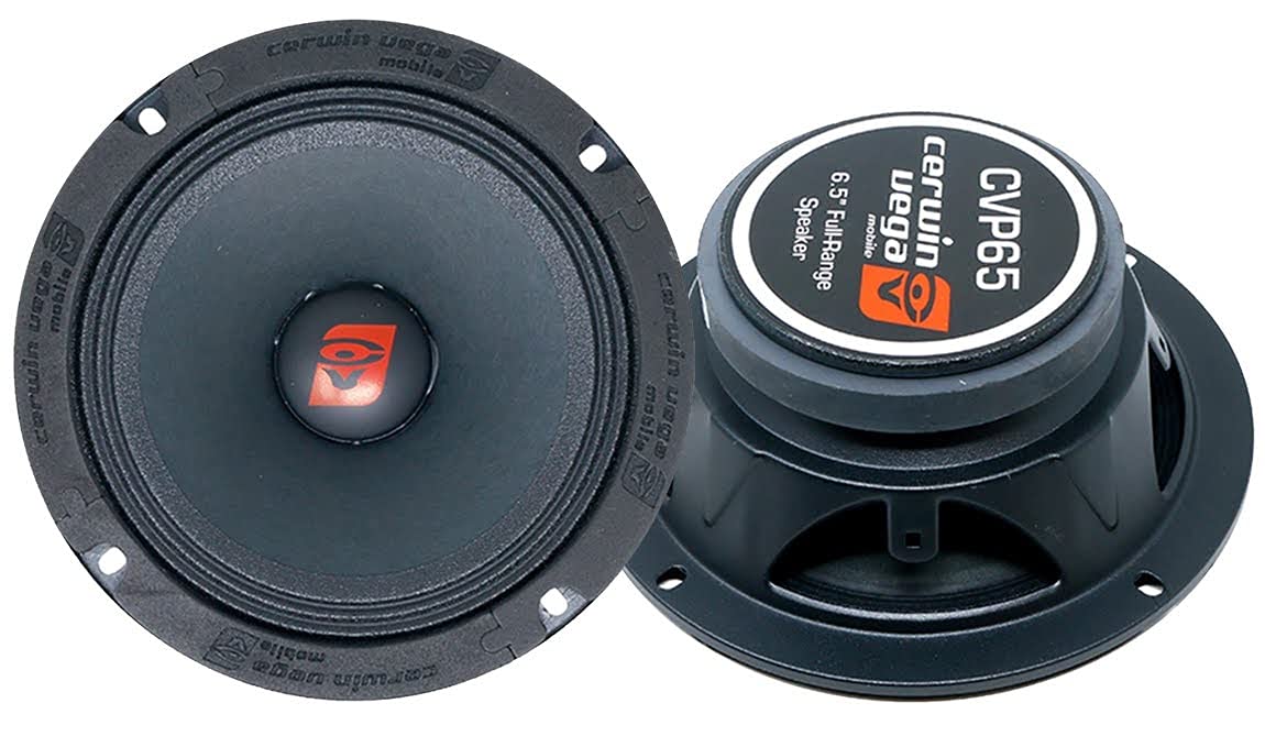 Cerwin Vega 6.5 Inch Pro Series Car Speakers - 150W RMS, High SPL, Heavy Duty Magnet Speaker for Superior Car Audio System, 4 Ohm Coaxial Design for Enhanced Sound Quality CVP65