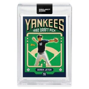 topps project 2020 baseball card #59 1993 derek jeter by grotesk - only 6,511 made!