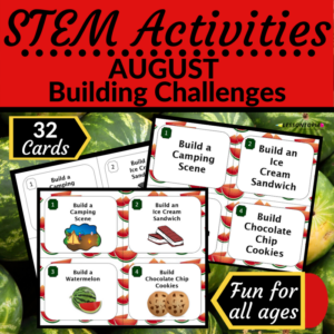 stem activities: august building challenges