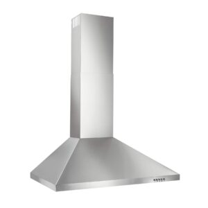 broan-nutone bw5036ssl convertible, 3-speed wall-mounted led lights stainless steel chimney range hood, 380 max blower cfm, 36-inch