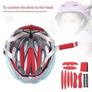 Soft Helmet Lining, Helmet Sponge, Helmet Pad, for Bike for Bicycle(Lining + Pattern Stickers)