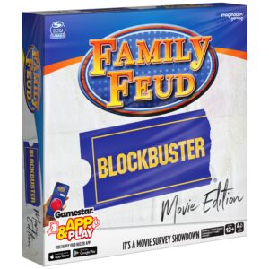 Spin Master Family Feud Blockbuster Edition, Movie Trivia Survey Showdown Board Game for Ages 12 & up