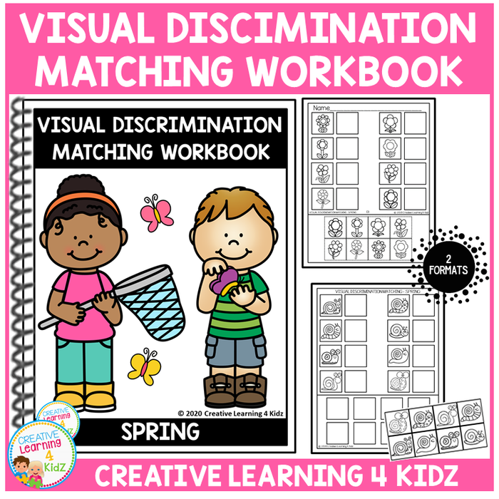 Visual Discrimination Matching Workbook - Spring