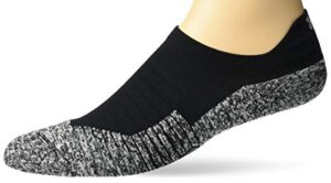 under armour unisex-adult run cushion no show tab socks, multipairs , black/pitch gray 2 (1-pair) , medium