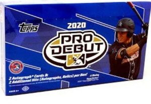 2020 topps pro debut baseball hobby box (24 pks/bx)