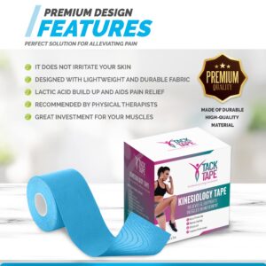 Beige Kinesiology Tape for Sensitive Skin - 16ft Uncut K Tape Roll | Sports Tape Athletic Tape for Injuries | Kinesio Tape Waterproof - Latex Free Kinetic Tape for Knees, Joints, face & Muscles