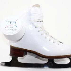 CRS Cross Figure Skate Tape (Combo 1 roll 1.5 inch & 1 roll 3/4 inch) - Longer 65 foot roll to protect leather figure skating boots without polish & keep laces tightened.