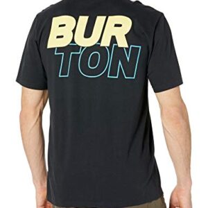 Burton Mens Rockview Short Sleeve T-Shirt, True Black, Small