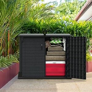 Duramax Storeaway 4 ft. 3 in. x 2 ft. 5 in. x 3 Ft 7 in. Resin Horizontal Outdoor Storage Shed Gray