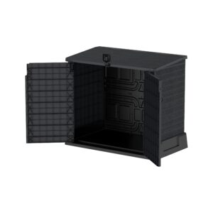 Duramax Storeaway 4 ft. 3 in. x 2 ft. 5 in. x 3 Ft 7 in. Resin Horizontal Outdoor Storage Shed Gray