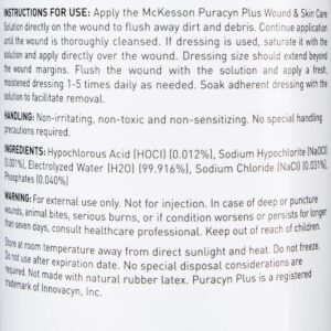 McKesson Puracyn Plus Wound and Skin Care Solution, Would Irrigation Solution, 16.9 fl oz, 1 Count