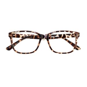 optifine reading glasses blue light blocking for women men square nerd eyeglasses frame computer reader leopard +0.25