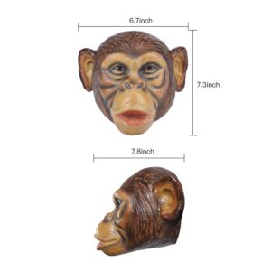 Polyresin faux Gorilla head wall hanging, handmade wall charmers for farm house, animal head home & Garden décor