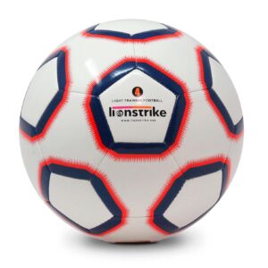 Lionstrike Soccer Ball Lite | Size 4 for Boys, Girls, Kids Ages 7 to 13 Years Old | Ideal Soccer Gear for Training Indoors & Outdoors | Practice Technique & Boost Confidence (White)