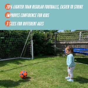 Lionstrike Soccer Ball Lite | Size 4 for Boys, Girls, Kids Ages 7 to 13 Years Old | Ideal Soccer Gear for Training Indoors & Outdoors | Practice Technique & Boost Confidence (White)