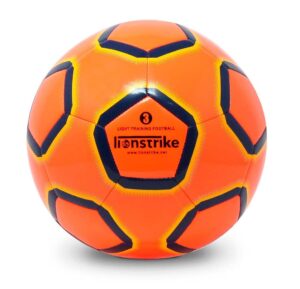 lionstrike lite soccer ball - size 3 | ages 2-4 | indoor/outdoor training | skill practice & confidence boost | boys, girls (orange)