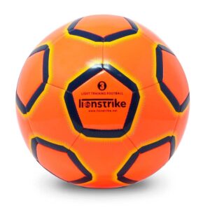 Lionstrike Lite Soccer Ball - Size 3 | Ages 2-4 | Indoor/Outdoor Training | Skill Practice & Confidence Boost | Boys, Girls (Orange)